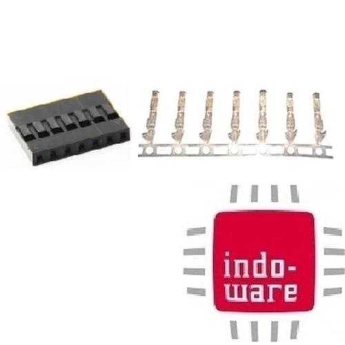 Jual 1set 7pin dupont jumper wire female housing pin connector pitch 2 ...