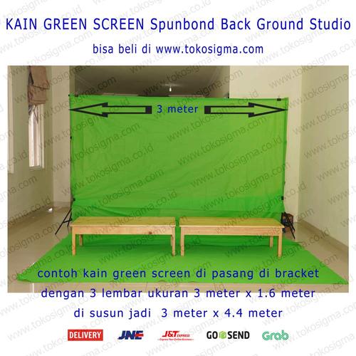 Jual KAIN GREEN SCREEN Back Ground Drop Studio Spunbond Editing Color ...