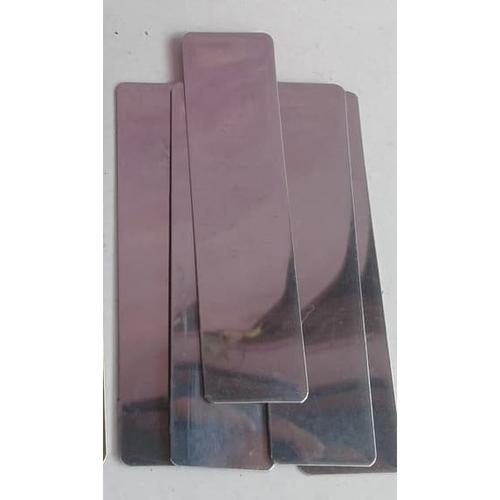 Jual Plat Stainless 0,4mm, Sudut Tumpul / Bulat Bahan Name Tag Nama ...