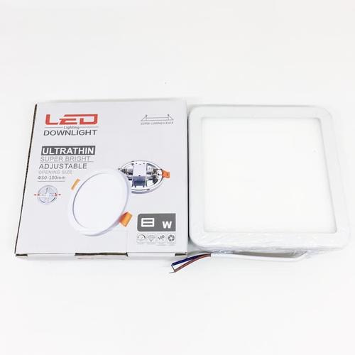 Jual Vesta Lampu Downlight Adjustable LED Panel Kotak / Bulat 8 Watt ...