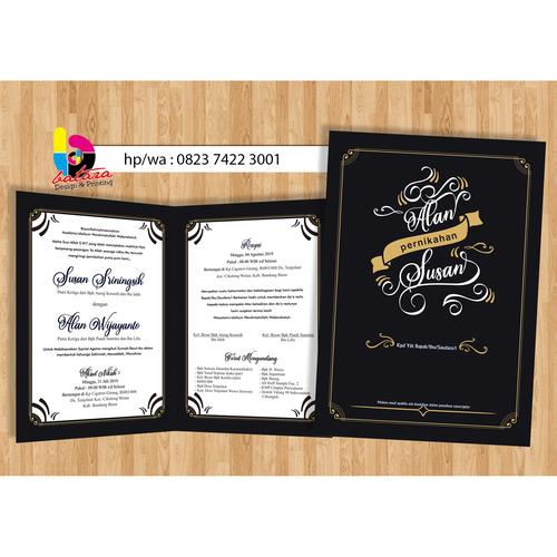 Jual Undangan Pernikahan nuansa hitam yang elegan - Kota Bandung - Toko ...