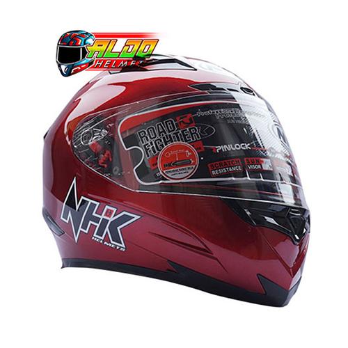 Jual HELM NHK RX 9 SOLID MAROON / HELM FULL FACE TERLARIS - Kota Bekasi ...