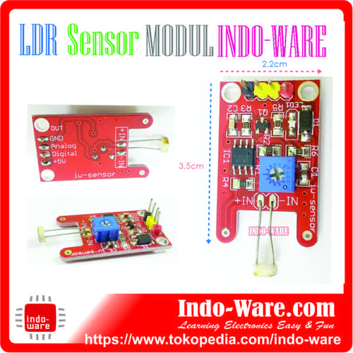 Jual LDR SENSOR MODUL INDOWARE ldr sensor module - Kota Semarang ...