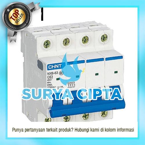 Jual MCB Chint NXB-63 NXB 63 NXB63 4P 6kA - Jakarta Pusat - Surya Cipta | Tokopedia