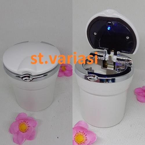 Jual asbak mobil led/asbak rokok portable putih polos mobil hrv ...