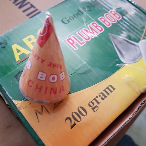 Jual Lot Krucut Bandul Timbangan Tukang Bangunan Plumb Bob 200Gr 200 ...