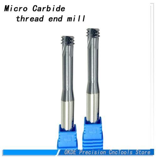 Jual micro Carbide thread end mill M1 M12 M14 M16 M2 M25 M3 M4 M5 M6 ...