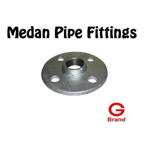 Jual Flange Galvanis Besi 1/2" drat BSPT (G) flensa floor threaded GIP ...
