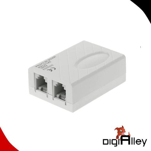 Jual Splitter ADSL Adapter RJ11 RJ45 White Modem Phone Broadband GG2003 ...