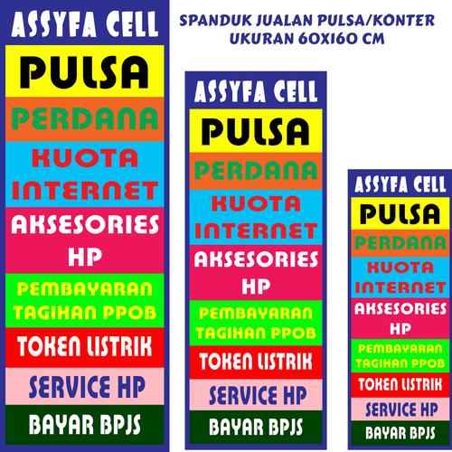 Jual Spanduk Banner Pulsa / Spanduk Konter - Kota Tangerang - ADIOS ...