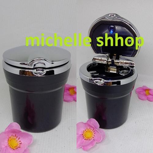 Jual asbak mobil led /asbak rokok portable hitam hrome pajero sport ...