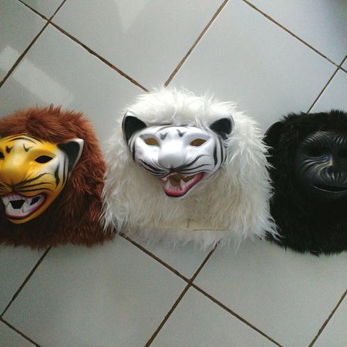 Jual Topeng Binatang Gorilla Harimau - Singa Putih - Kota Bandung ...