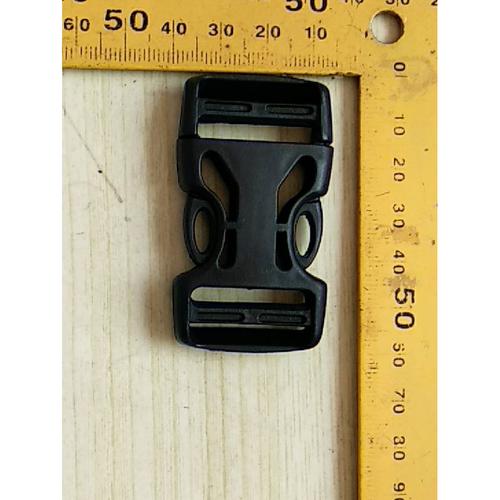 Jual Plastik klip tali tas / Buckles Plastik / Kunci sodok Hitam 25 mm ...