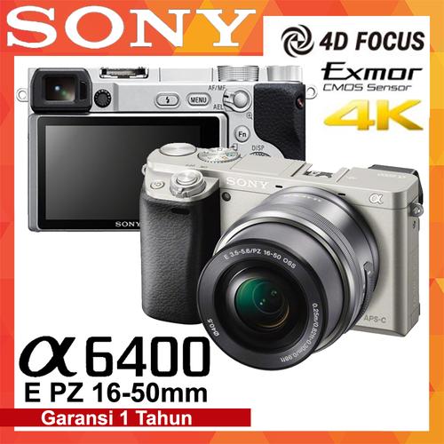 Jual SONY Alpha A6400 Silver Kit 16-50mm f/3.5-5.6 OSS - Garansi Resmi ...
