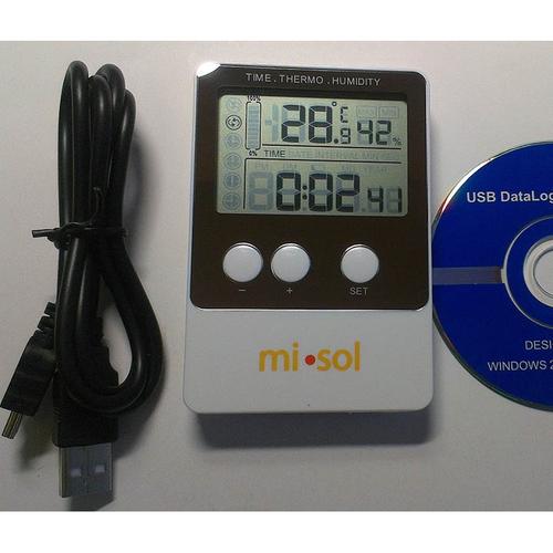Jual Temperature Humidity Data Logger MiSol DS102 Thermometer Mi Sol DS ...