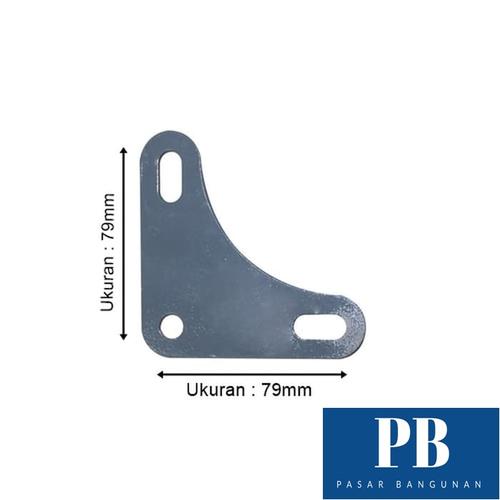 Jual Plat Penyangga Rak Siku Slotted Angle / Plat Siku Lobang - Jakarta ...