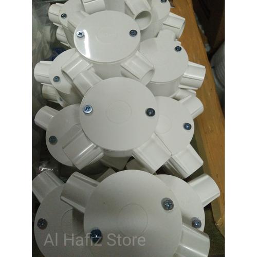 Jual T Dus / T Dos / T-Dus Cabang 3 25mm Warna Putih Plus Skrup Clipsal ...