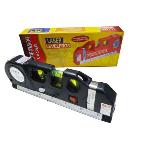 Jual Alat Ukur Garis Laser Measure Straight Line /Level Pro 3 In 1 ...
