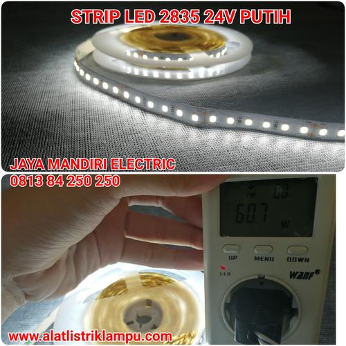 Jual LAMPU LED STRIP IP33 2835 24V PUTIH MATA KECIL 24 VOLT 24VOLT 24 V ...