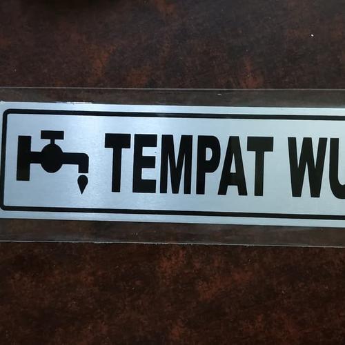 Jual Stiker alumunium penunjuk -penanda TEMPAT WUDHU - Jakarta Utara ...
