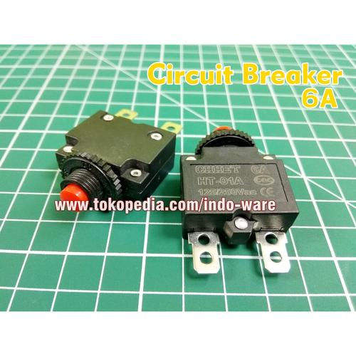 Jual 6A Circuit Breaker Push Button / Overload Protector - Kota ...