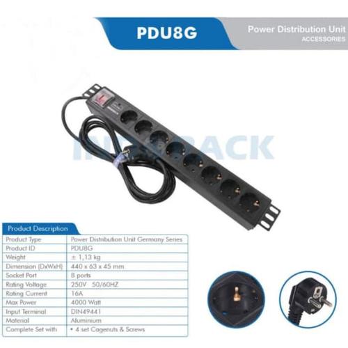 Jual INDORACK PDU8G Horizontal Power Distribution 6 Outlet - Jakarta ...