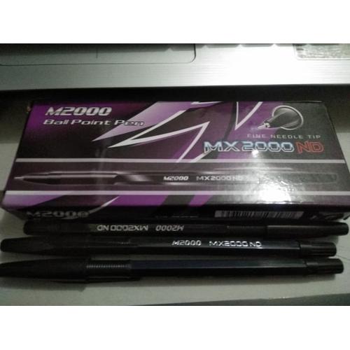 Jual jual pulpen hitam m2000 ball paint bolpen alat tulis kantor ATK ...
