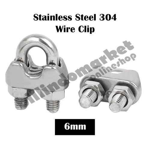 Jual Wire Rope Clip Kuku Macan Klem Sling 6mm Stainless Steel 304 ...