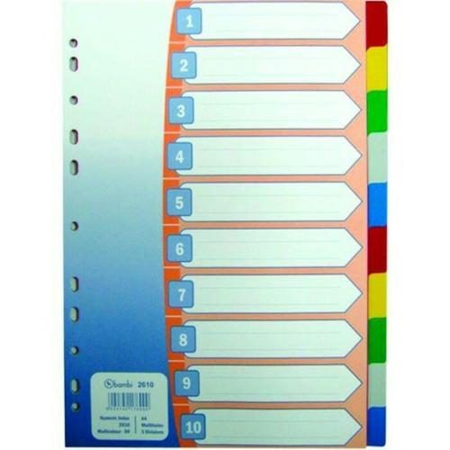 Jual Divider -pembatas 10 warna BAMBI - Jakarta Utara - ecer kertas ...