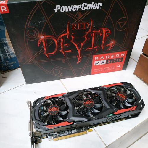 Jual VGA Powercolor Radeon RX 570 Red Devil TRIPLE FAN 4GB 256bit DDR5 ...