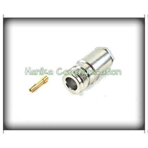 Jual Konektor N Female to RG-8 Kabel Koaxial RG8 Coaxial Cable ke ...