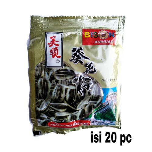 Jual Kwaci Bison - Kuaci Bunga Matahari 12gr isi 20 sachet - Kota ...