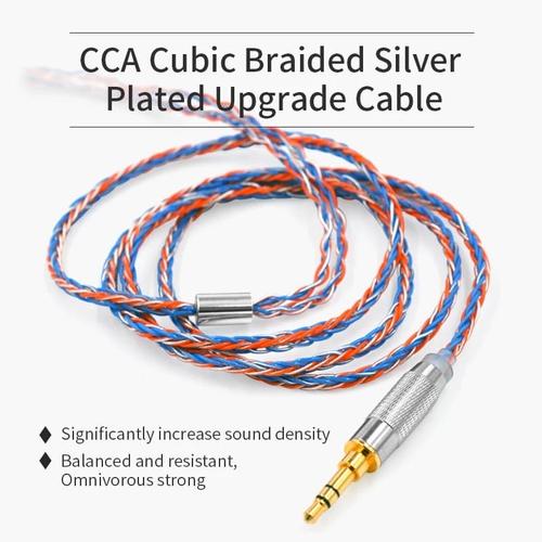Jual CCA KZ 8 Cores Cubic Braided Silver Plated Upgraded Cable - Type B ...