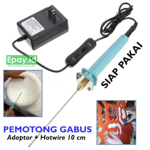 Jual Pemotong Gabus Ukir craft Foam Sterofom Cutter styrofoam + Adaptor ...