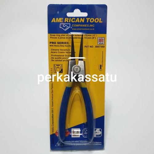 Jual TANG SNAP RING 6" LURUS TEKAN BUKA AMERICAN TOOL CIRCLIP PLIER ...