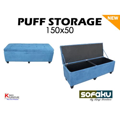 Jual VELVET BLUE Puff Storage Puff Buka Tutup Penyimpanan - Kota ...