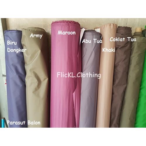 Jual Bahan Kain Balon Parasit Parasut Waterproof Jaket Hujan Anti Air ...