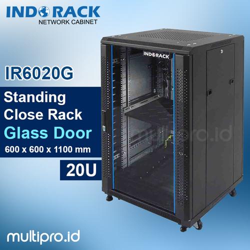 Promo INDORACK IR6020G-Standing Close Rack 20U Glass Door Cicil 0% 3x ...
