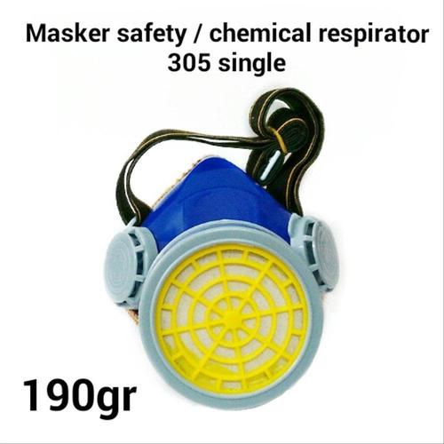 Jual Masker Safety Respirator Chemical Single Plus Filter Carbon ...