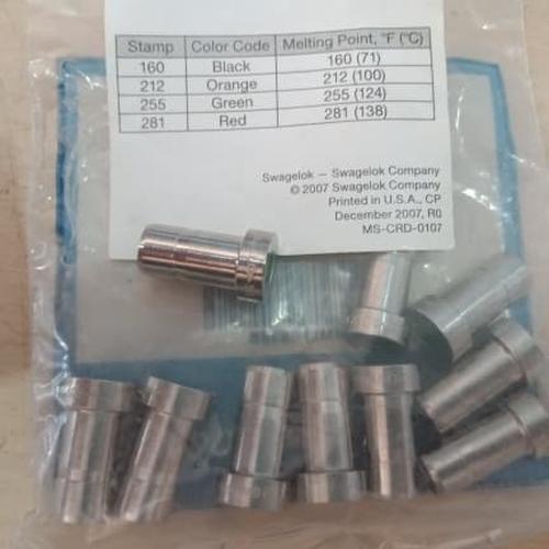 Jual Fusible Tube Adapter 3/8" OD 255°F Green Swagelok SS-6-FTA-255 ...