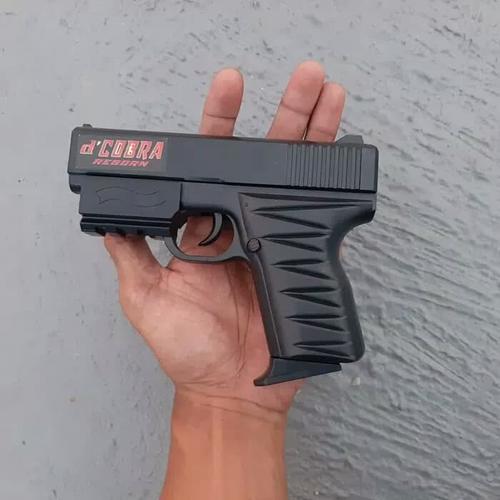Jual senapan pistol spring soft gun tembakan kokang full hitam PUBG ...