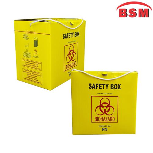 Jual Safety Box Bio Hazard Kapasitas 12,5 Liter Kotak Limbah Medis ...