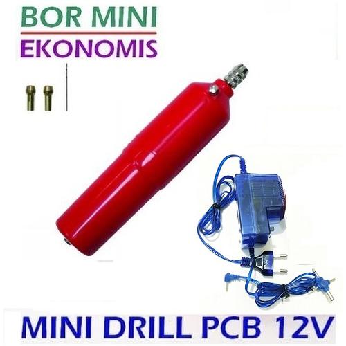 Jual Paket Mini Drill Siap Pakai DC 12V 8000-15000Rpm +Adaptor Bor mini ...
