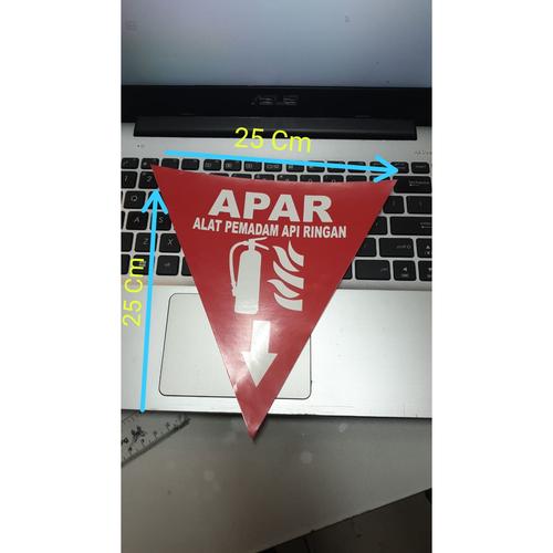 Jual LABEL APAR SEGITIGA 25X25CM RAMBU K3 SIGN PEMADAM ACRYLIC ...