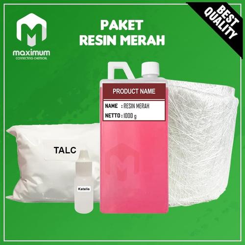 Jual PAKET RESIN (Resin, katalis, Mat, Talc) gross weight: 3.5kg ...
