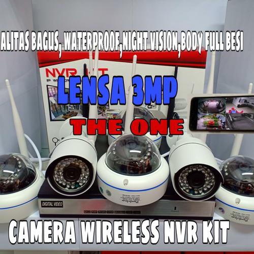 Jual PAKET NVR KIT/CCTV WIRELESS NVR 8 CHANNEL 6 IP CAMERA 3MP + HDD ...