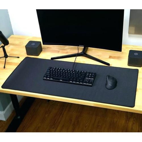 Promo Mousepad Besar Lebar Gaming Mouse Pad Rubber Hitam Polos uk 80 x ...