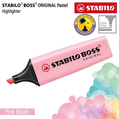 Promo STABILO BOSS PASTEL Pink Blush / Highlighter Original Warna Merah ...