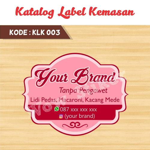 Jual Stiker Label Kemasan / Produk Bahan Vinyl Glossy - Kota Semarang ...