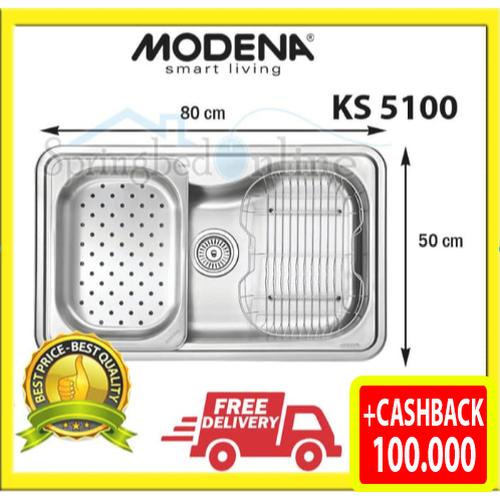 Jual Modena Ks 5100 Stainless Kitchen Sink Tempat Cuci Piring Harga ...